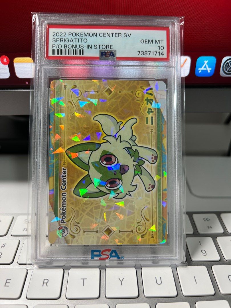 PSA 10 Sprigatito Pokemon Card Preorder Bonus Promo Scarlet Violet ...