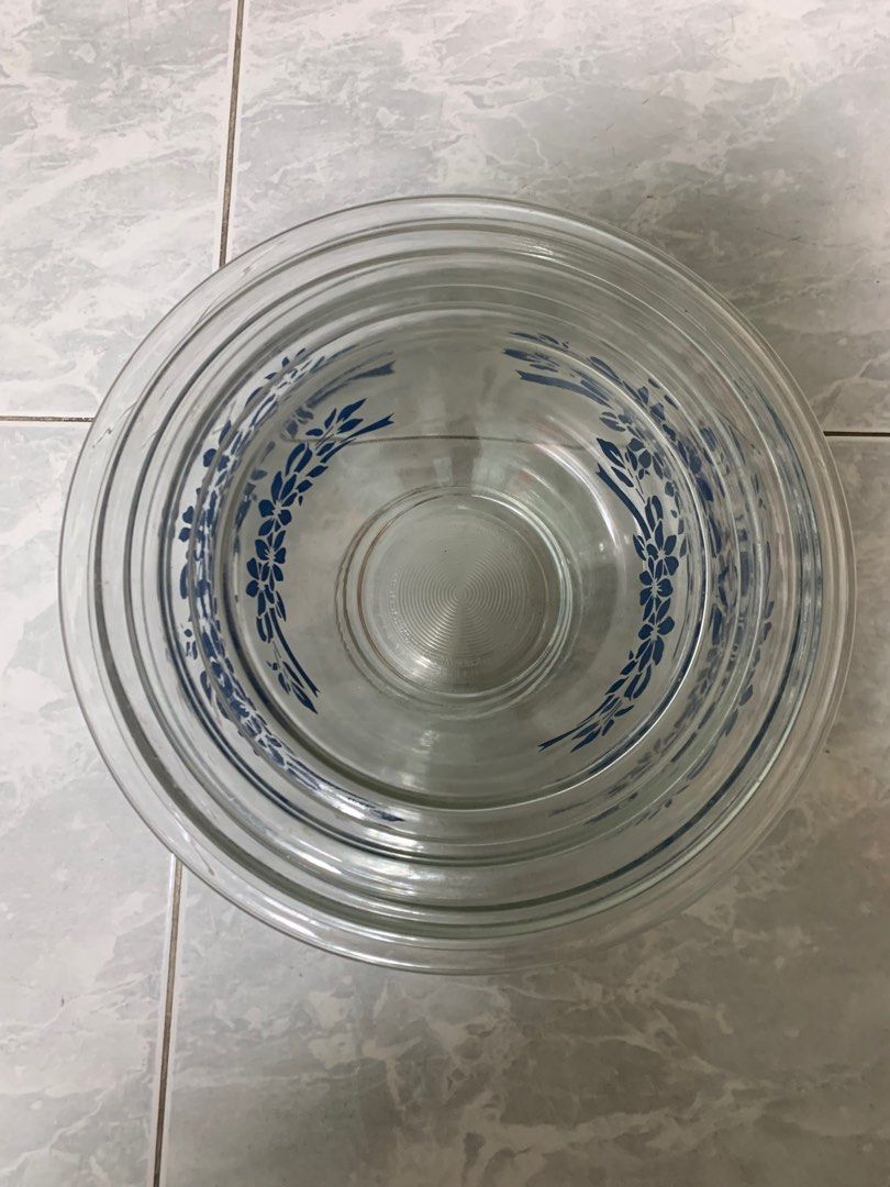 Pyrex Round Glass Bowls, Furniture & Home Living, Kitchenware ...
