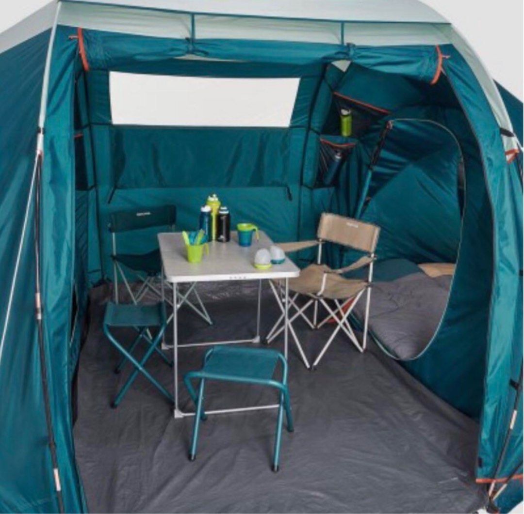 Quechua Arpenaz 4.2 Camping Tent, Sports Equipment, Hiking & Camping on ...