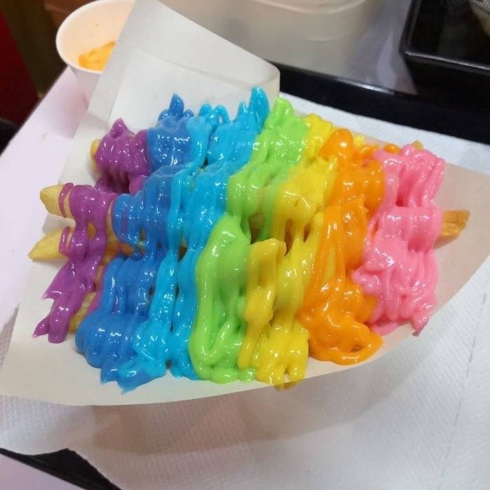 Rainbow cheese Halal for French Fries ,Nuggets ,Chips Cheese Fries ...