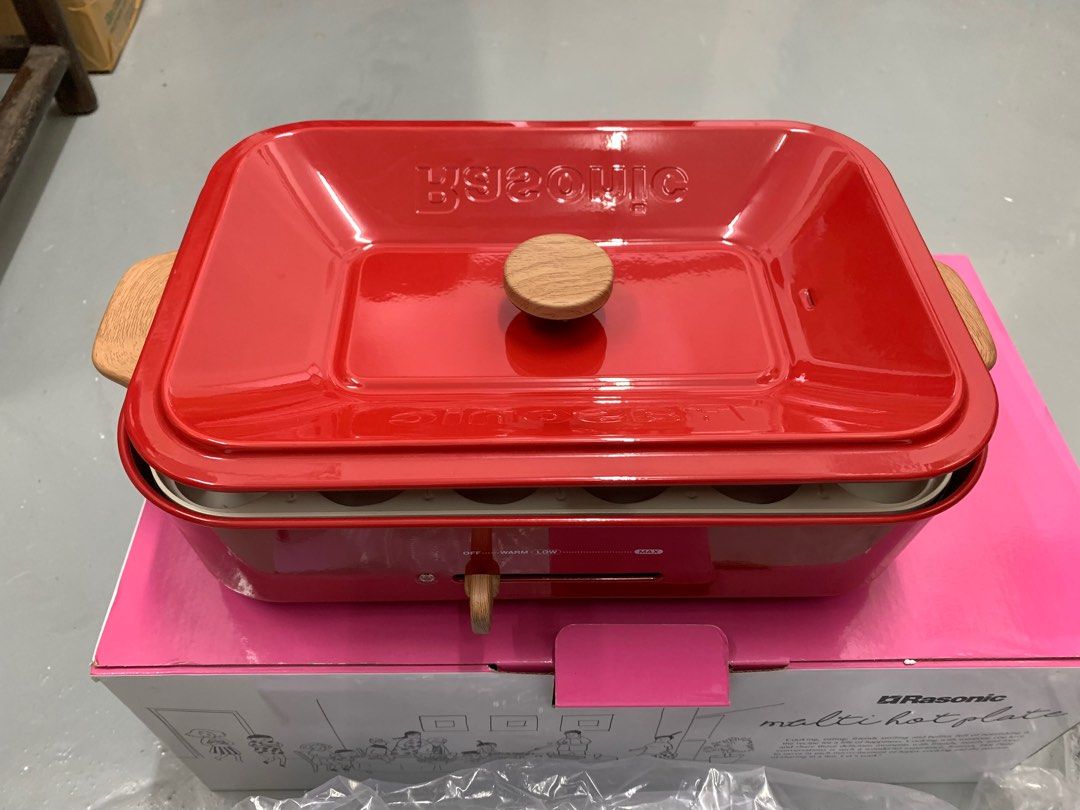 Rasonic Multi Hot Plate (Red), 家庭電器, 廚房電器, 焗爐及多士爐 - Carousell