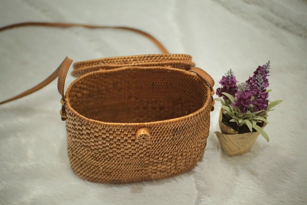 Rattan bag Tas Rotan Kotak on Carousell