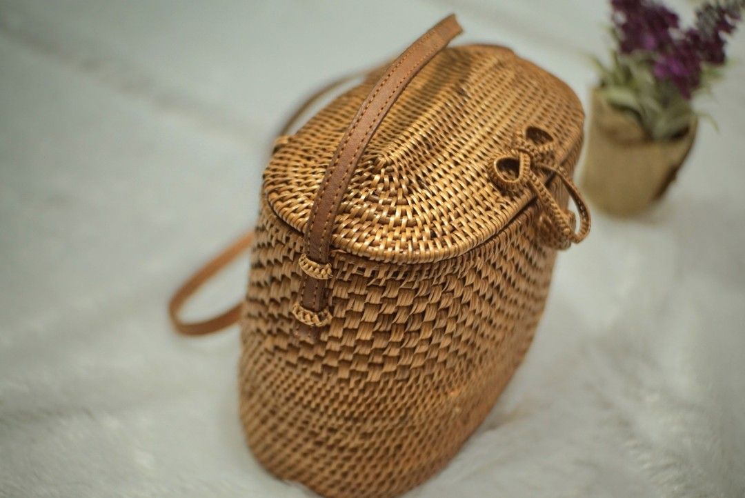 Rattan bag Tas Rotan Kotak on Carousell
