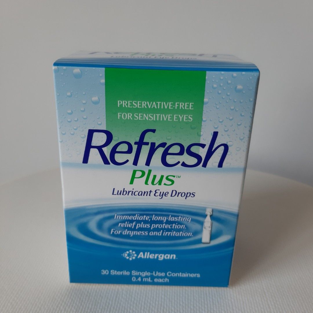 Refresh Plus Lubricant Eye Drops (box of 30 single use pcs), Beauty ...