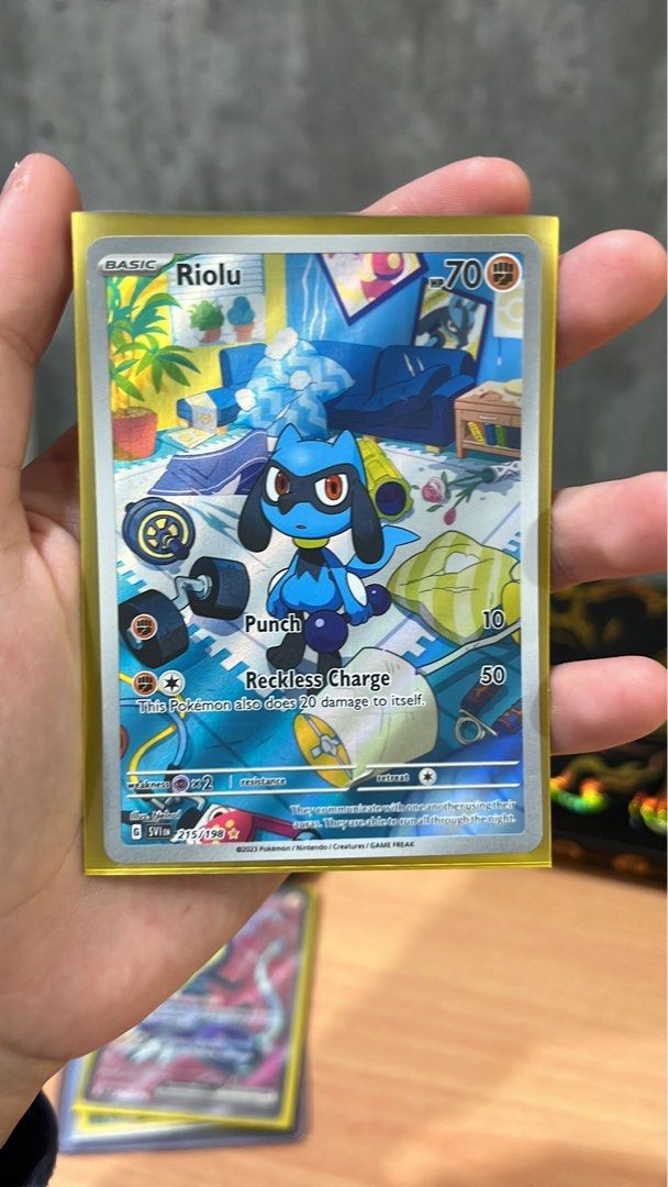Riolu art rare scarlet and violet, Hobbies & Toys, Toys & Games on ...