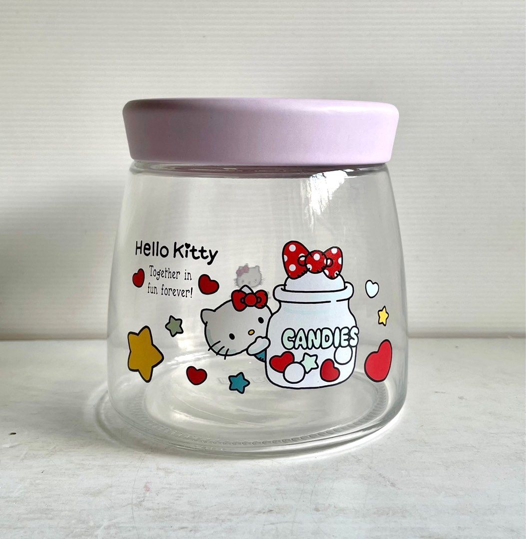 Sanrio Hello Kitty Candies Glass Jar Darlie Limited Edition, Furniture ...