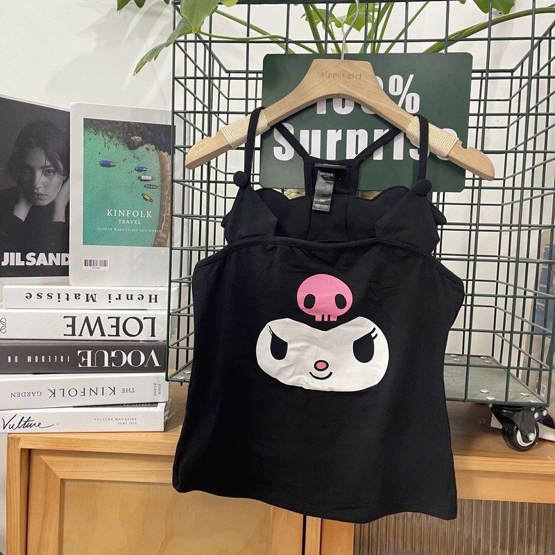 Sanrio Kuromi Bat Wing Tank, Women's Fashion, Tops, Sleeveless on Carousell