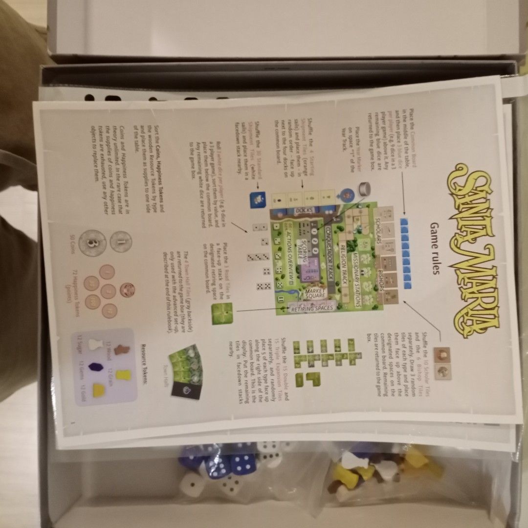 Santa Maria Board Game, Hobbies & Toys, Toys & Games on Carousell
