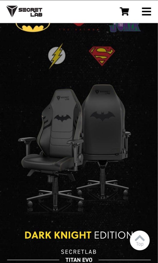 Secretlab Titan Dark Knight, Furniture & Home Living, Furniture, Chairs ...