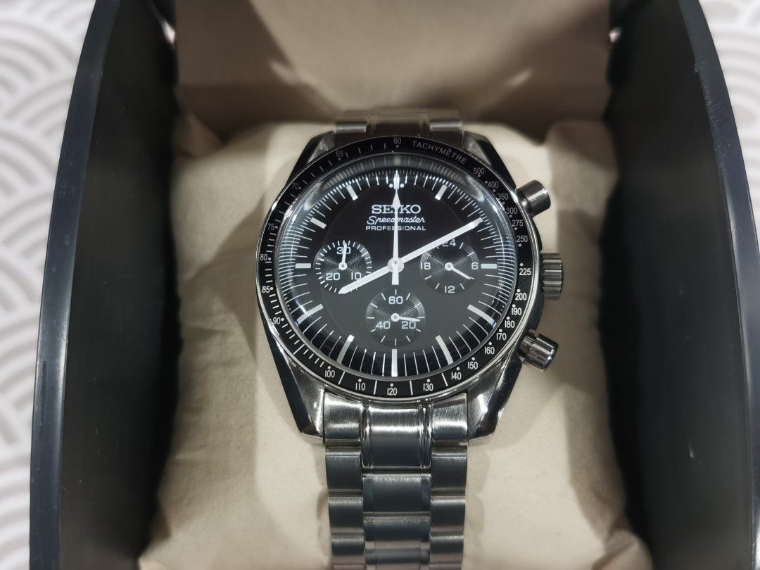 Seiko Mod custom Speedmaster, Men's Fashion, Watches & Accessories ...