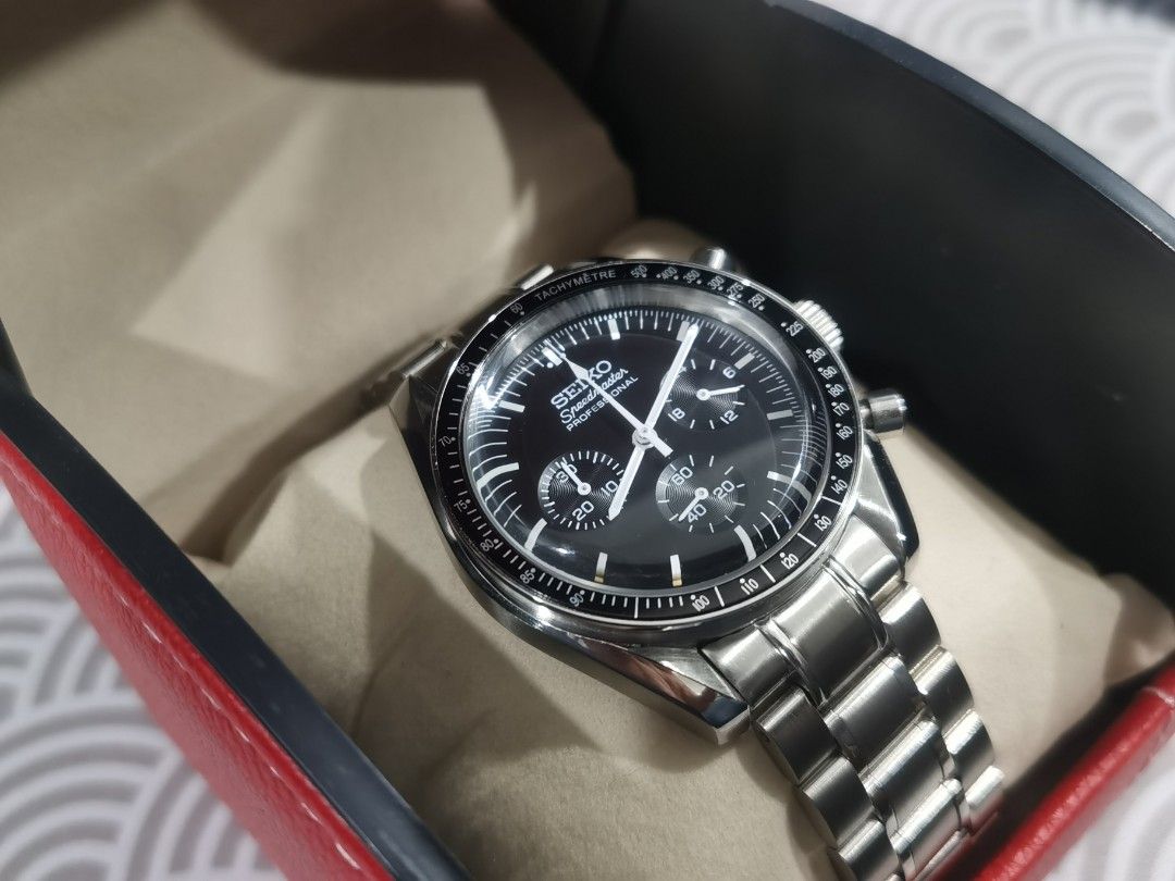 Seiko Mod custom Speedmaster, Men's Fashion, Watches & Accessories ...