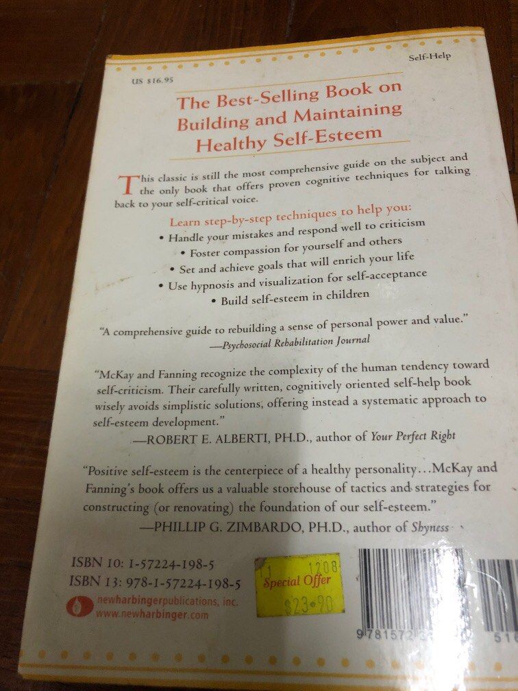 Self esteem book, Hobbies & Toys, Books & Magazines, Fiction & Non ...