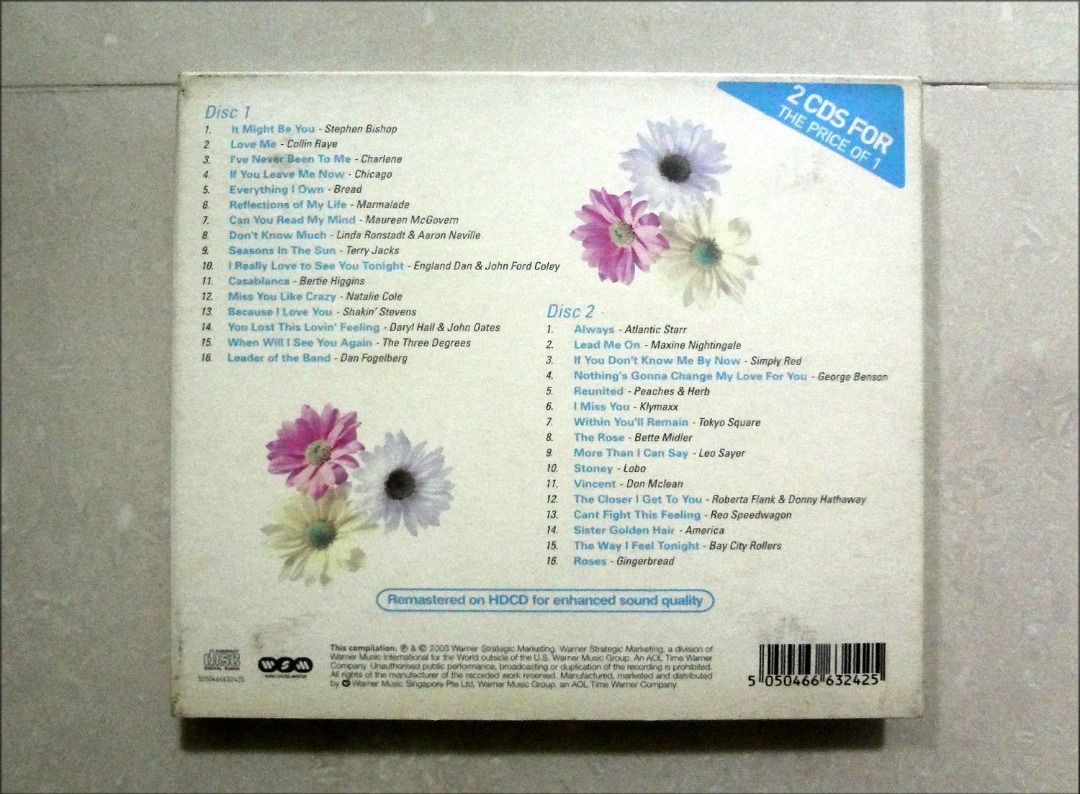Sentimental Hits 2 CD Nice 80s Singer Hits 2 CD Set, Hobbies & Toys ...