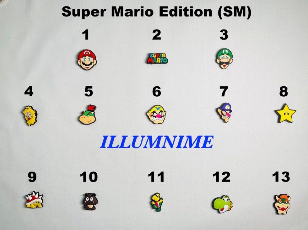 [SG LOCAL STOCK] Crocs Jibbitz(PVC) BT21 Horoscope Super Mario Pets ...