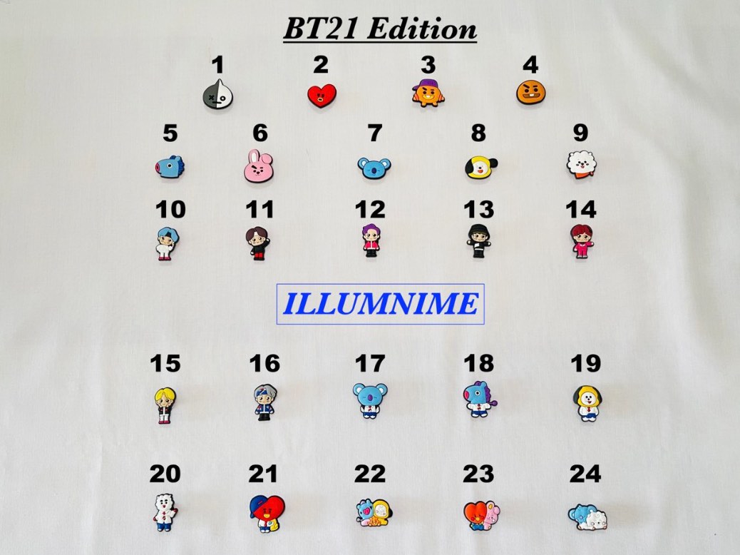 [SG LOCAL STOCK] Crocs Jibbitz(PVC) BT21 Horoscope Super Mario Pets ...