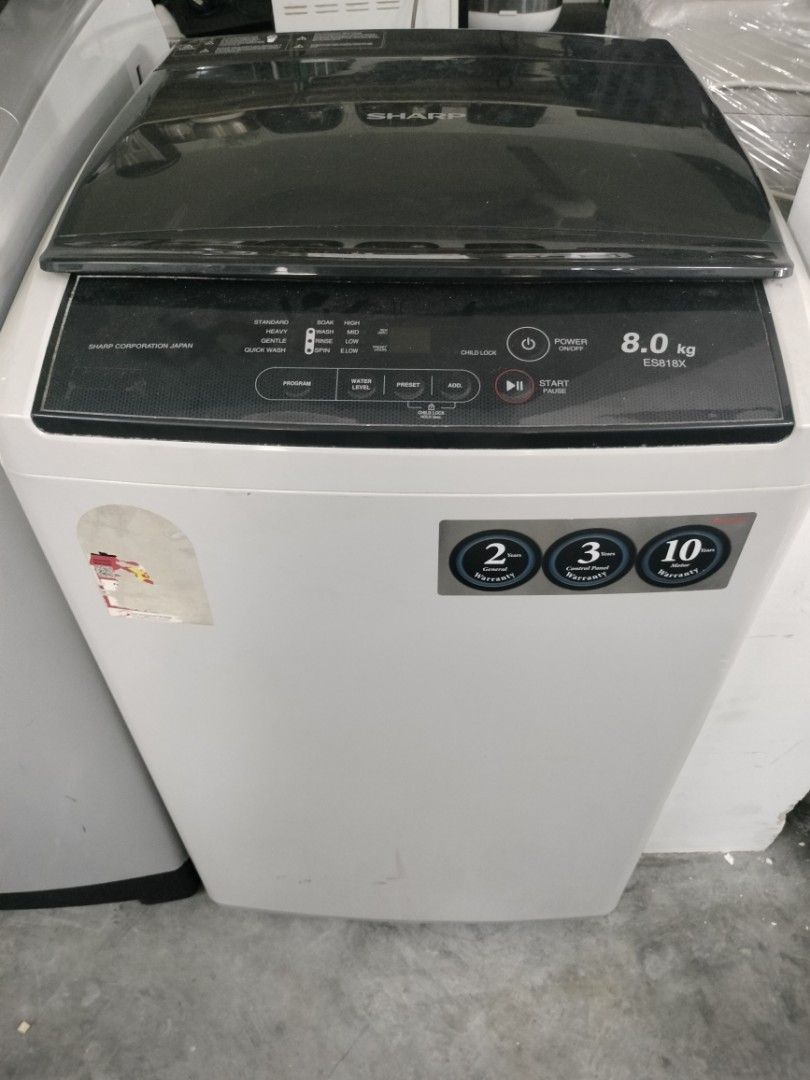 Sharp 8kg washing machine, TV & Home Appliances, Washing Machines and ...