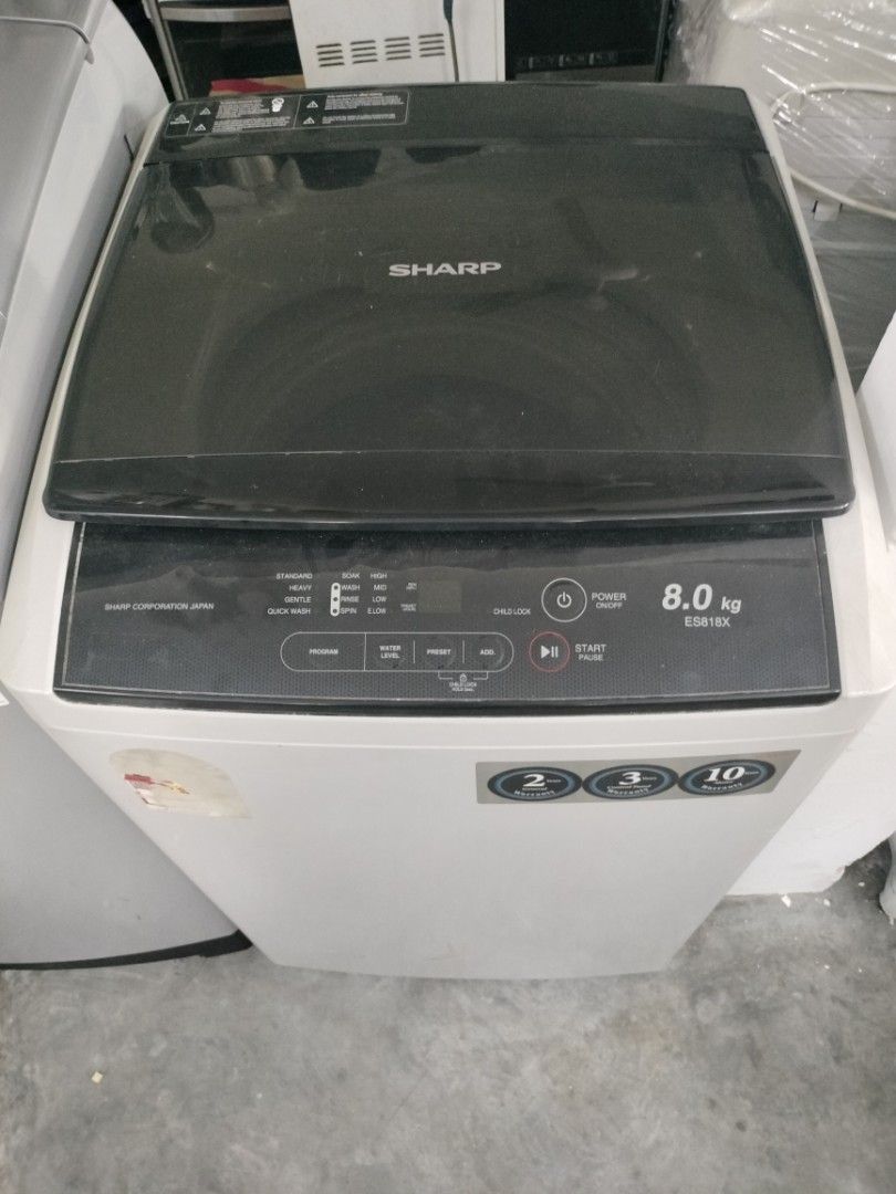 Sharp 8kg washing machine, TV & Home Appliances, Washing Machines and ...