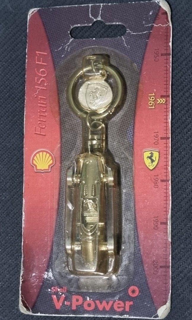 Vintage Shell Ferrari 156 F1 Keychain, Hobbies & Toys, Memorabilia ...