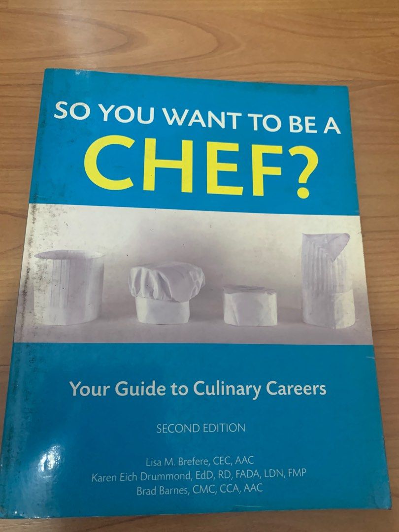 So you want to be a chef book on Carousell