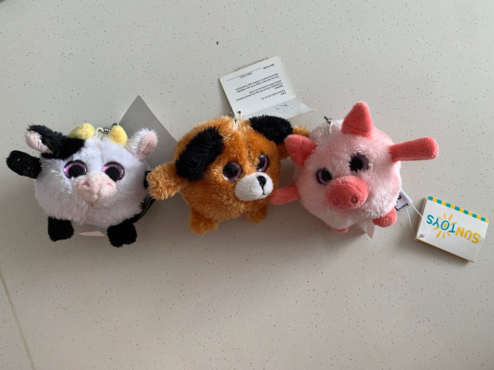 Soft toy keychains, Hobbies & Toys, Toys & Games on Carousell