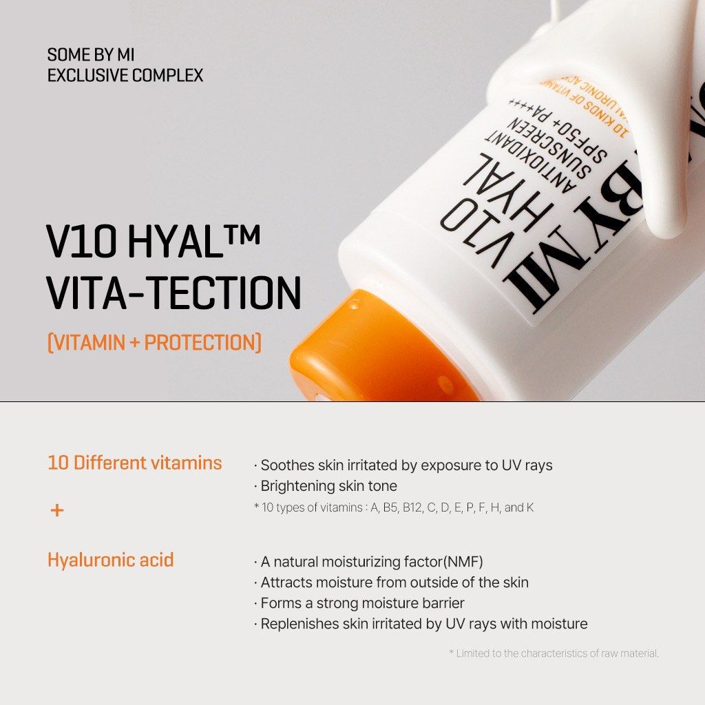 Somebymi Antioxidant V10 Hyal Sunscreen SPF50+ PA ++++, Beauty ...