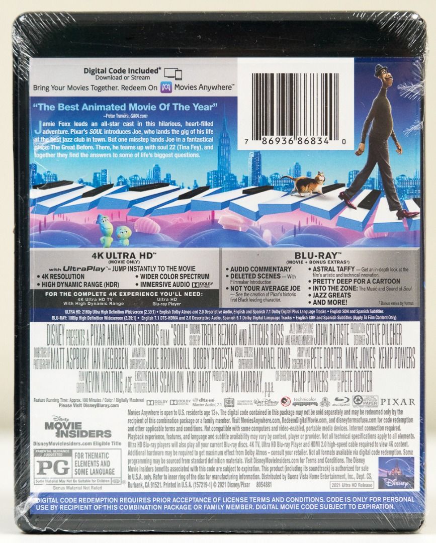 Soul 4K Blu-ray, Hobbies & Toys, Music & Media, CDs & DVDs on Carousell