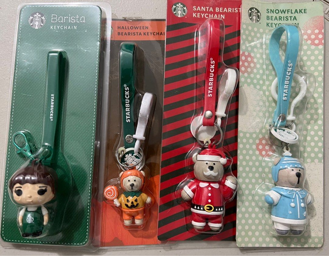 Starbucks Bearista Keychain Set on Carousell