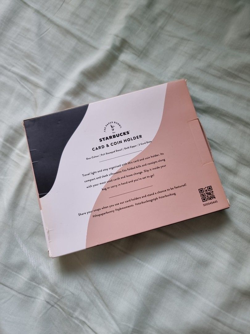 STARBUCKS x THE PAPER BUNNY Muse Coin and Card Holder, Luxury, Bags ...