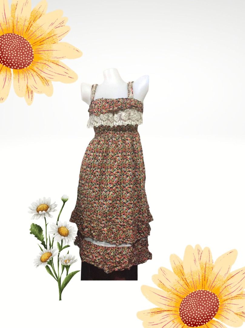 string dress garterized top on Carousell