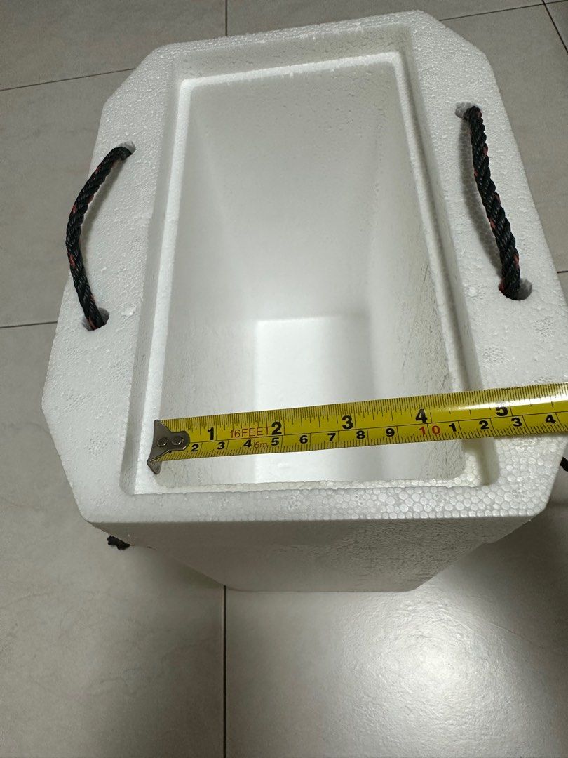 Styrofoam Ice Box with handle, Furniture & Home Living, Home ...