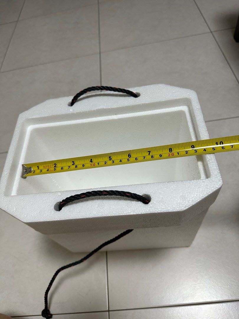 Styrofoam Ice Box with handle, Furniture & Home Living, Home ...