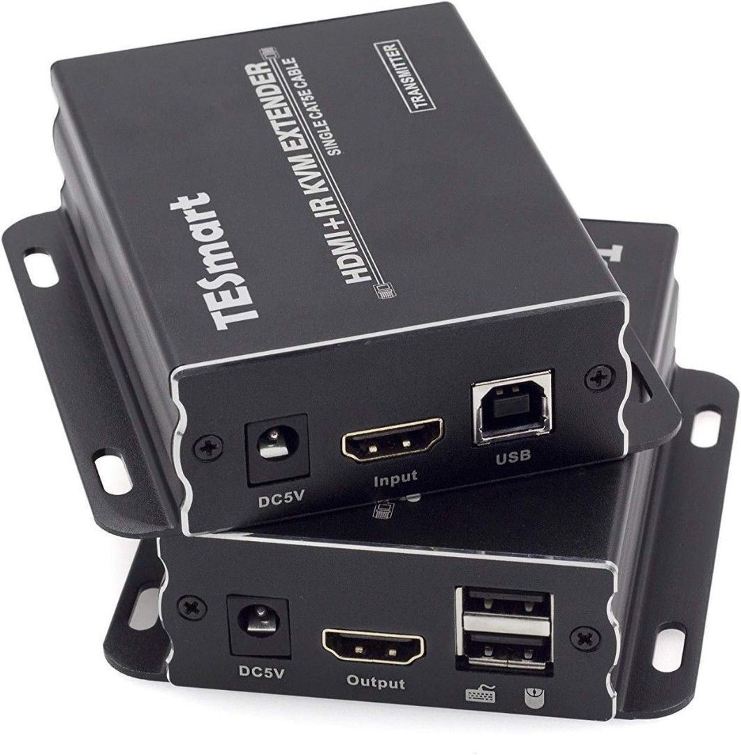 TESmart 120M HDMI KVM Extender Over TCP/IP Ethernet/Over Single Cat5e ...