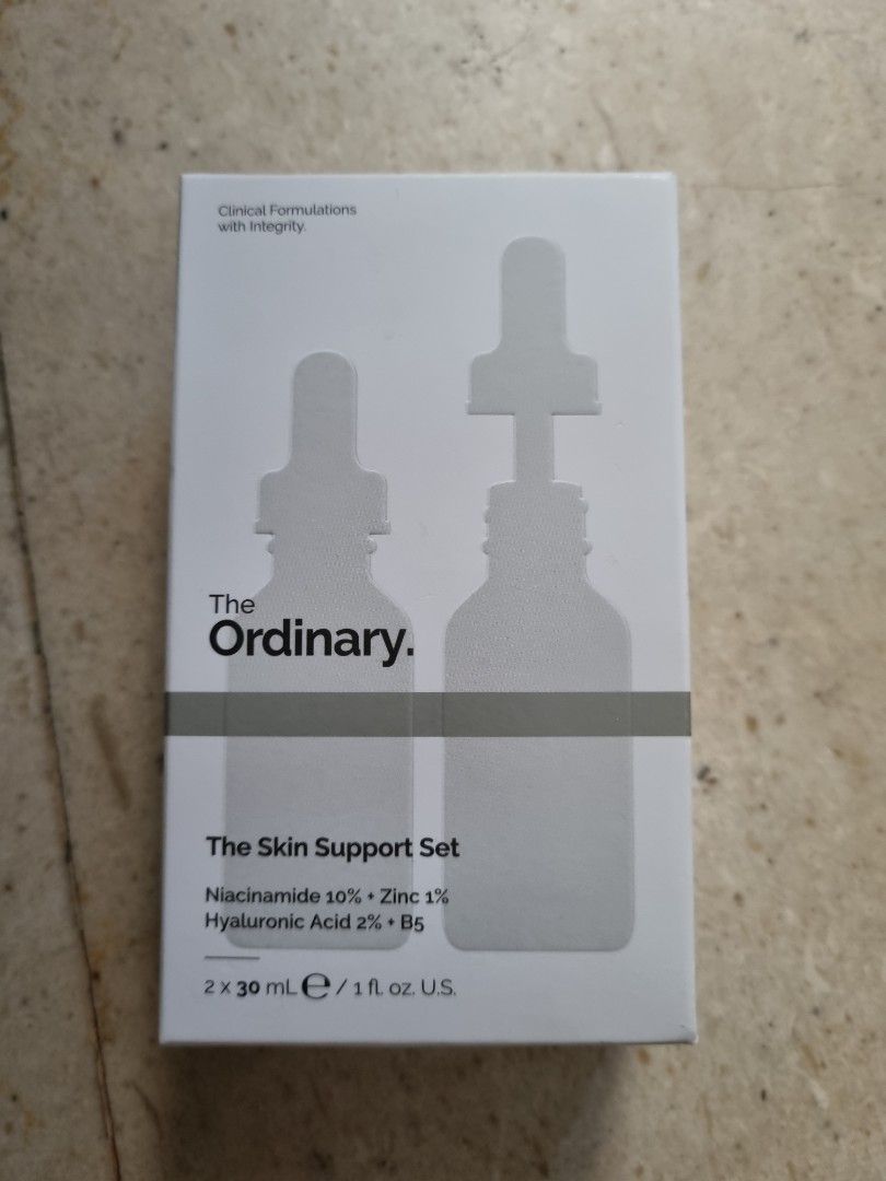 The Ordinary Skin Support Set : Niacinamide 10% + Zinc 1% & Hyaluronic ...