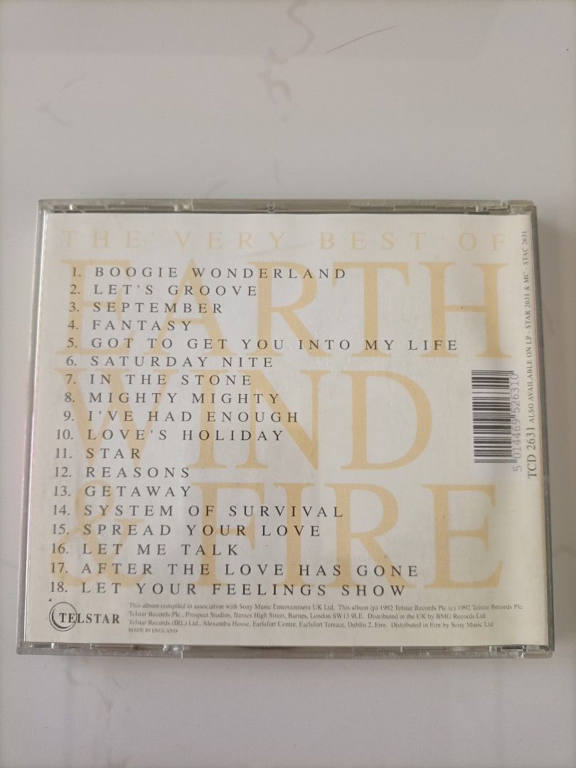 The Very Best of Earth Wind & Fire (CD) bo1, Hobbies & Toys, Music & Media, CDs & DVDs on Carousell