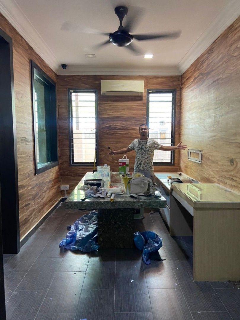 Timber Paint Effect, Furniture & Home Living, Home Decor, Wall Decor on ...