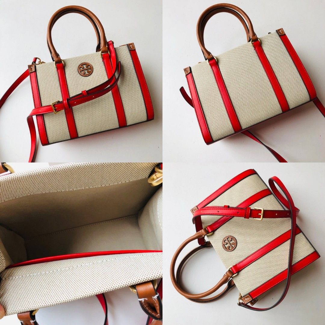 Tory Burch Blake canvas tote in small, Women's Fashion, Bags & Wallets ...