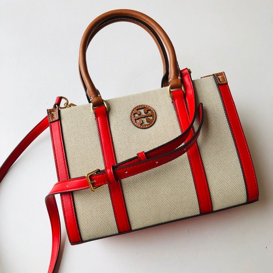 Tory Burch Blake canvas tote in small, Women's Fashion, Bags & Wallets ...