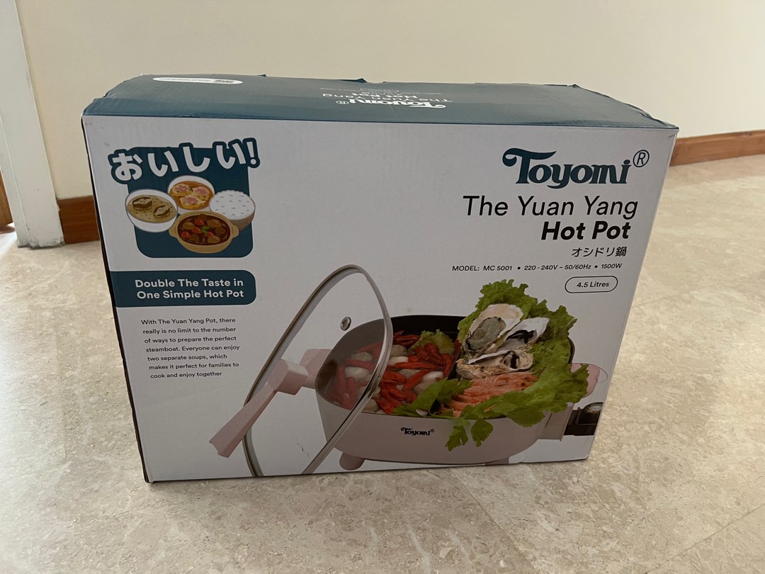 Toyomi 4.5L Yuan Yang Hot Pot MC 5001 (Brand New), TV & Home Appliances ...