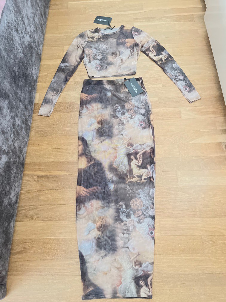 Translucent top and skirt, Women's Fashion, Dresses & Sets, Sets or ...