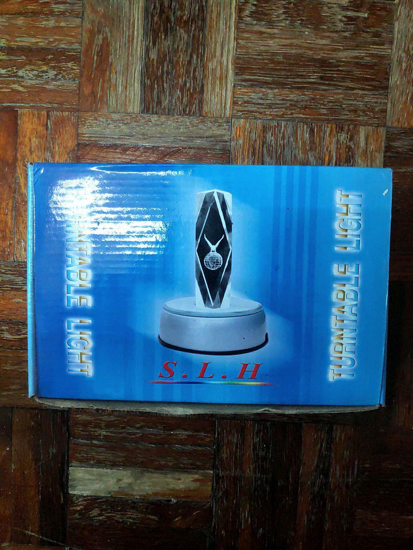 LED Turntable Light Display, Furniture & Home Living, Lighting & Fans ...