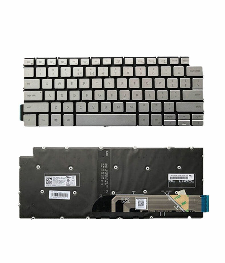 US Keyboard for Dell Inspiron 7400 Silver Backlit, Computers & Tech ...