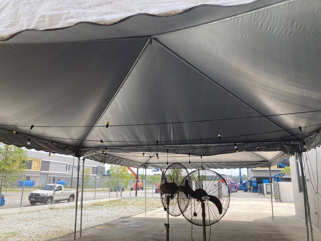 Used Kanopi Khemah Canopy 20x20 ft feet kaki piramid Pyramid Galvanised ...