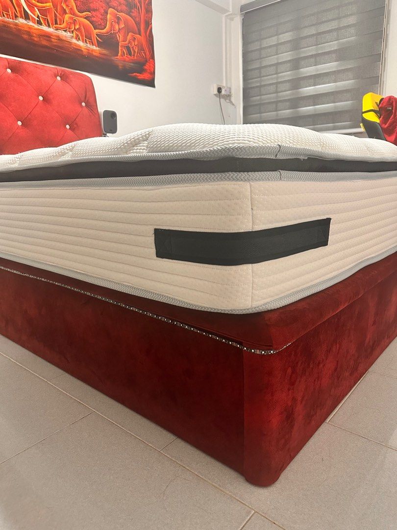 Used Storage bed & mattress, Furniture & Home Living, Furniture, Bed ...