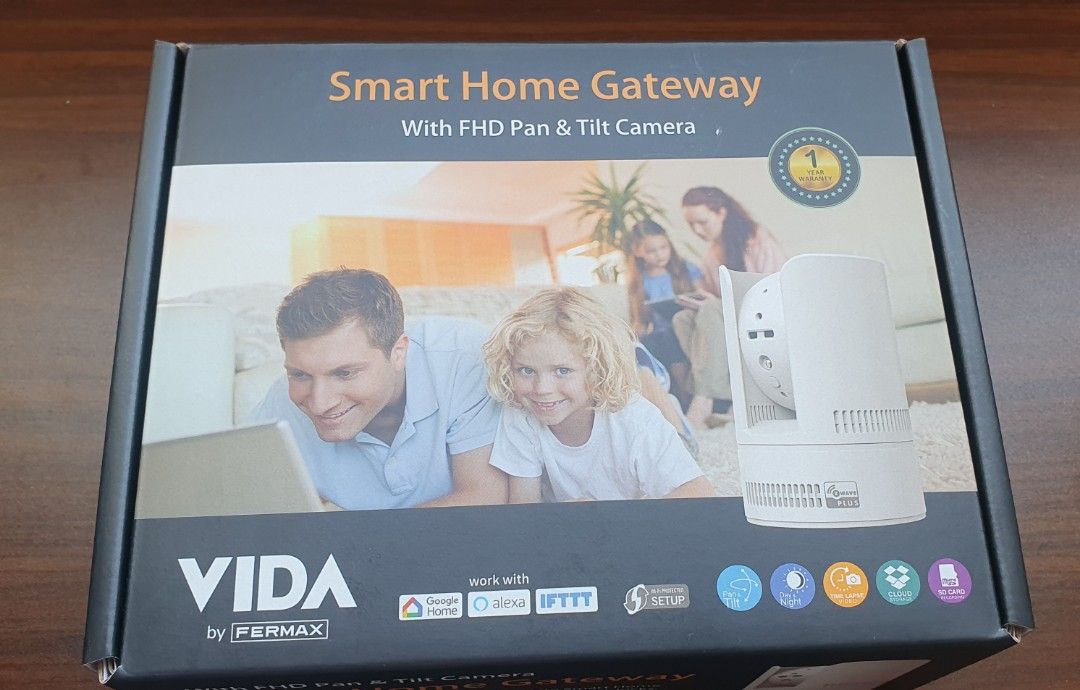 Vida Smart Home Gateway with FHD Pan & Tilt Camera - Vida Smart Home Gateway Vida Security ...