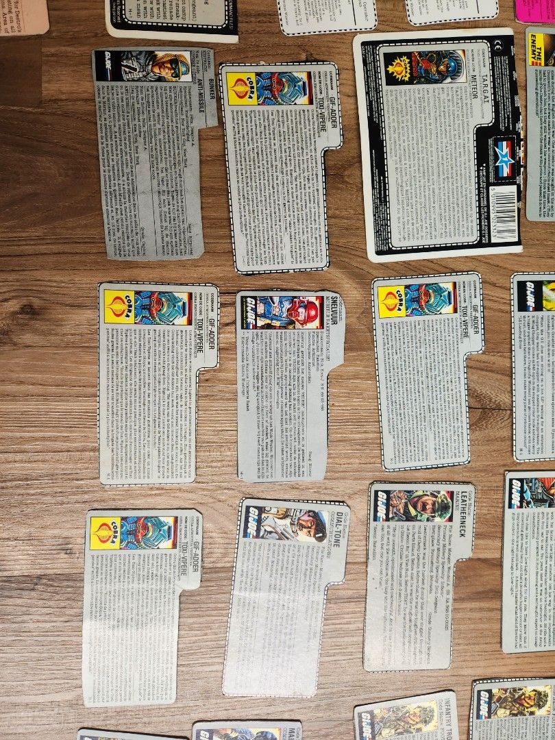 Vintage GI JOE file cards, Hobbies & Toys, Toys & Games on Carousell