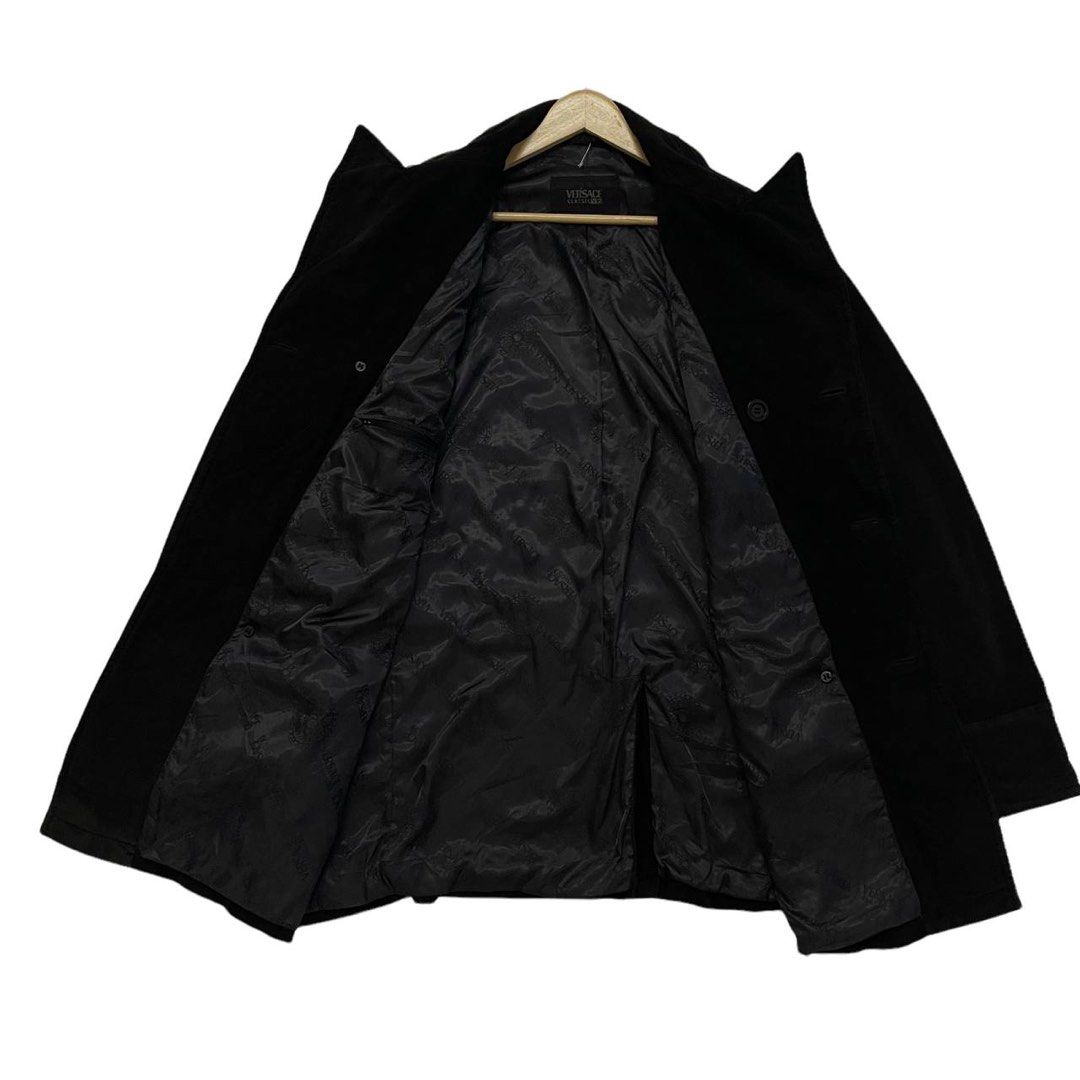 Vintage Versace Classic V2 Double Brested Coat Jacket, Men's Fashion ...