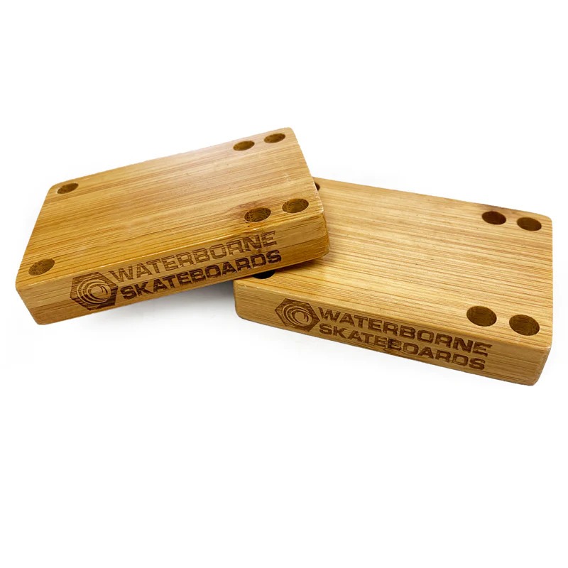 Waterborne 12mm Bamboo Block skateboard longboard cruiser board Risers ...