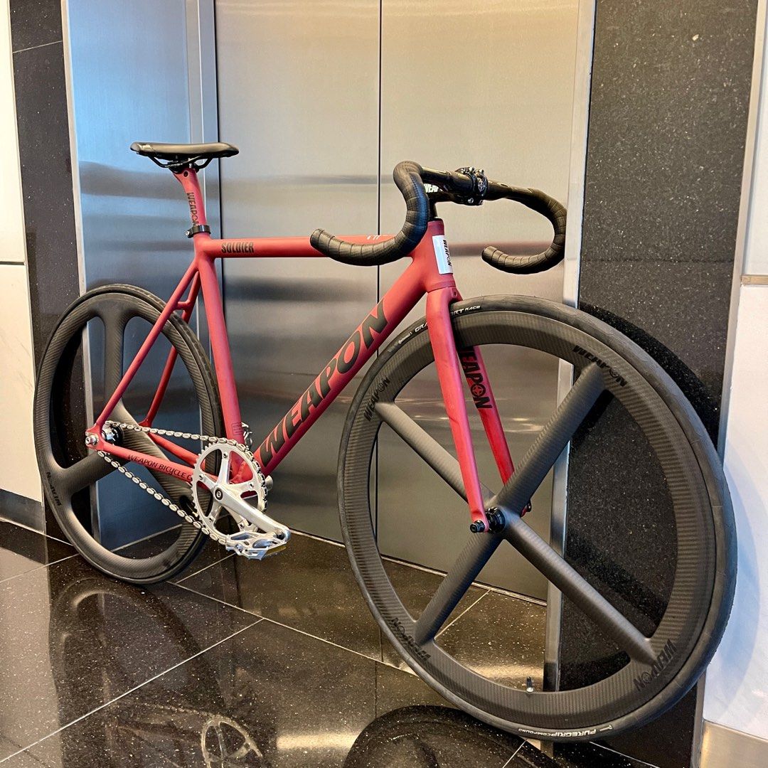 Weapon fixie bike/fixie gear bike/frame set $450/complete bike $750 ...