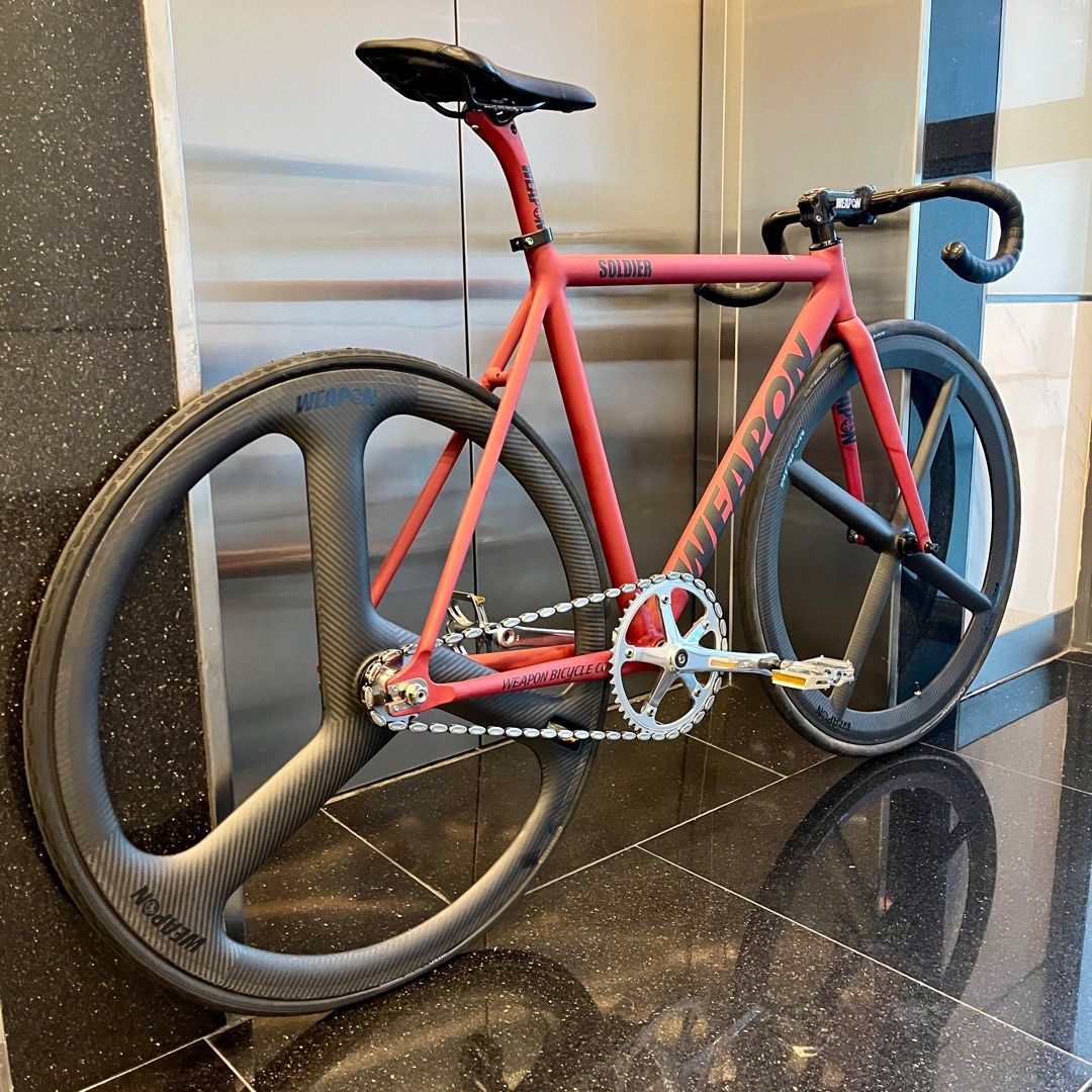 Weapon fixie bike/fixie gear bike/frame set $450/complete bike $750 ...