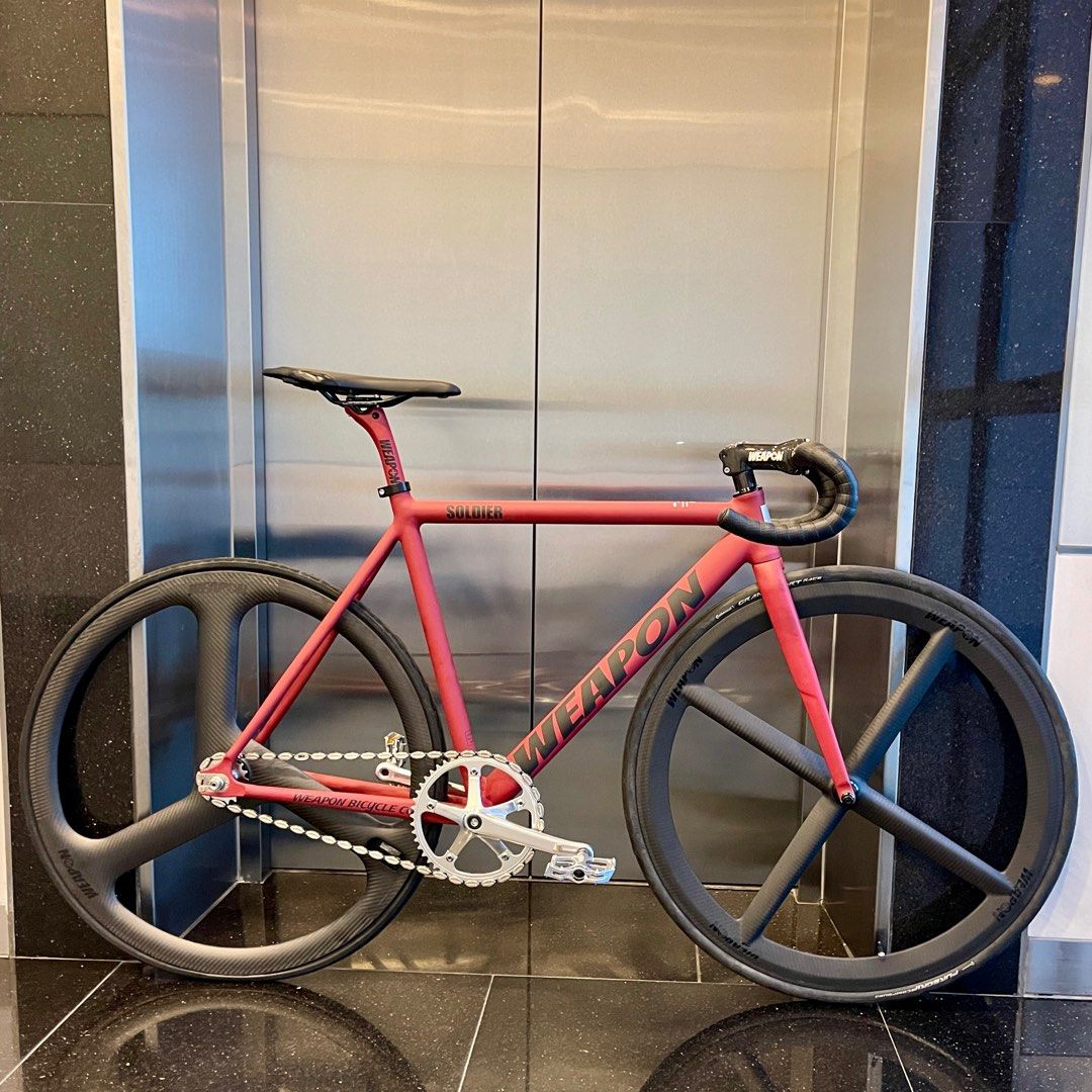 Weapon fixie bike/fixie gear bike/frame set $450/complete bike $750 ...